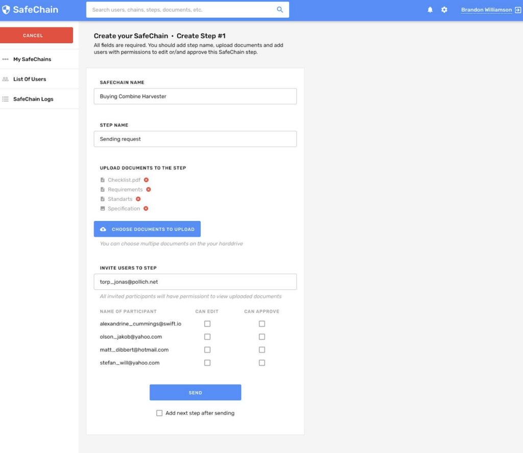 Blockchain Document Sharing Platform. Functional Specification - S-PRO