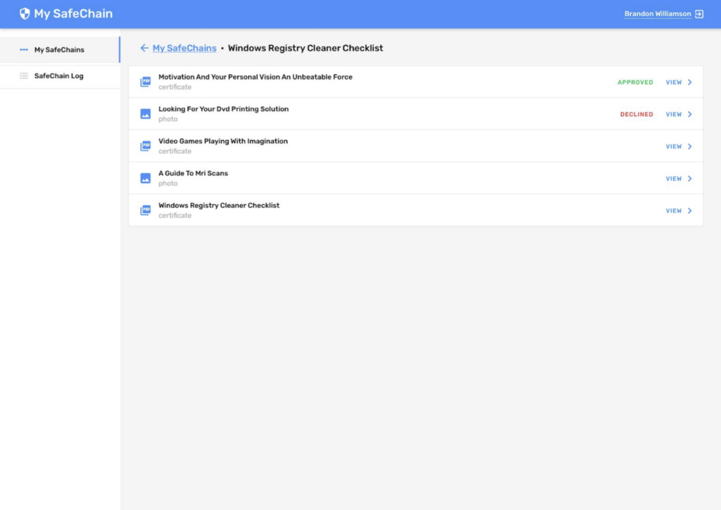 Blockchain Document Sharing Platform. Functional Specification - S-PRO
